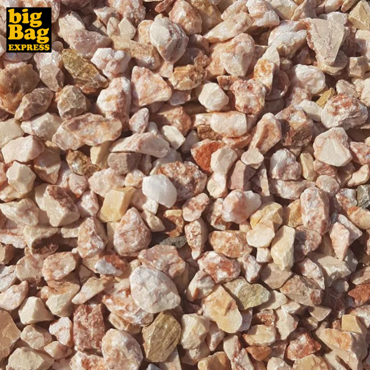 PACK 18M² Gravier Marbre Rose Ø 6/9 mm (36 X Sac de 25Kg +/- 900Kg ...