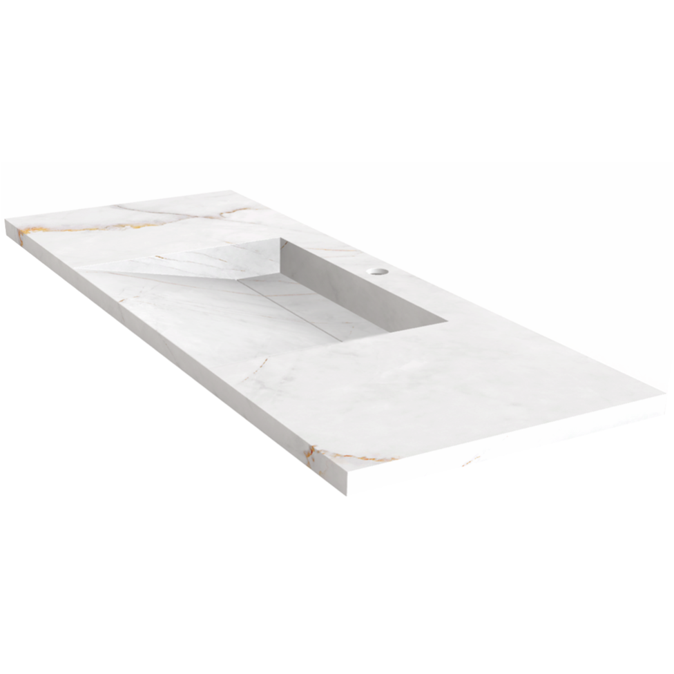 ENCIMERA RECRECIDA DE PORCELANICO TECNICO ESTILYA LAVABO INTEGRADO ...