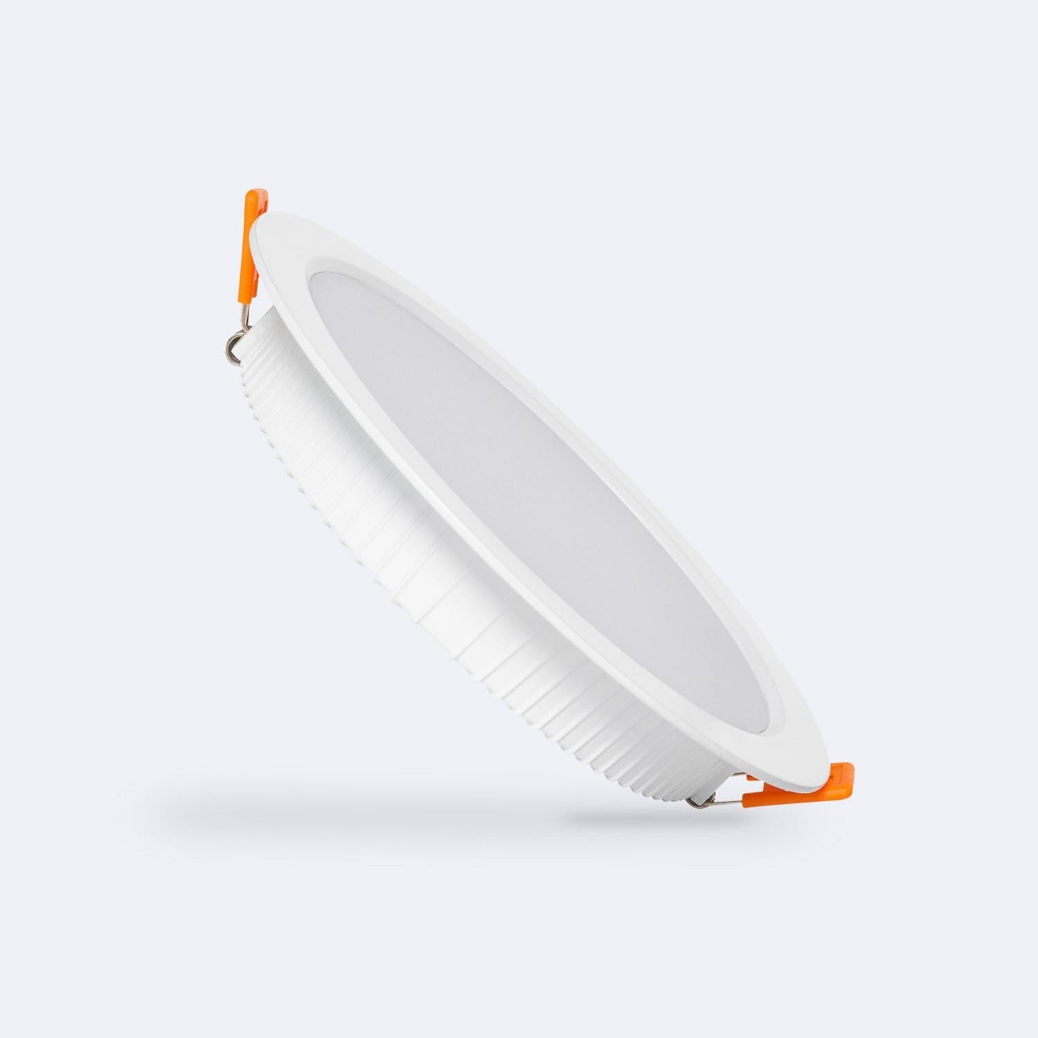 Downlight LED 18W Aero 110 lm/W LIFUD Coupe Ø 150 mm Blanc Chaud 2700K ...