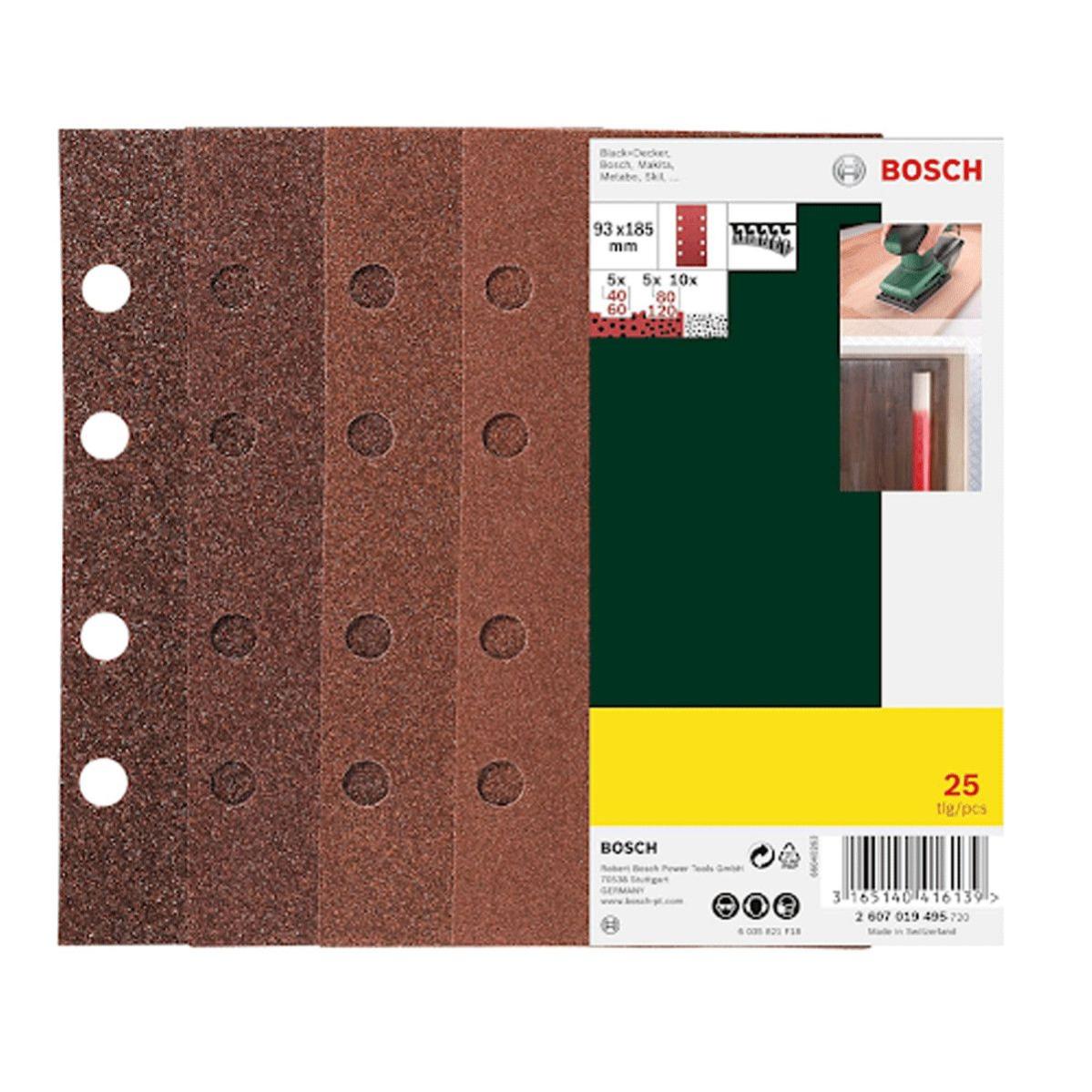 Jeu de disques abrasifs (grain 40/60/80/120) 2607019495 2607019495 ...