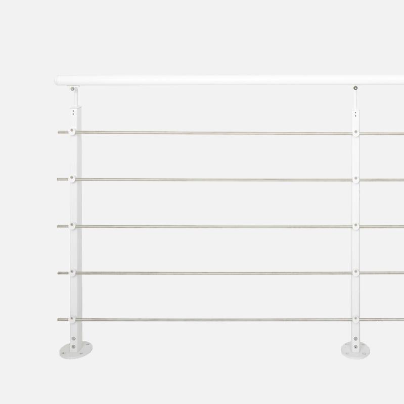 Jardipolys - Kit Garde-corps Inoline 2m Fixation À Plat - Pack White ...