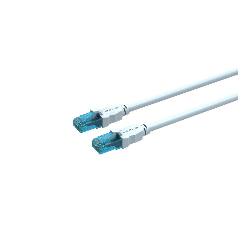 C ble r seau rj45 utp vention vap-a10-s075 cat.5e 75cm bleu et noir | Leroy Merlin