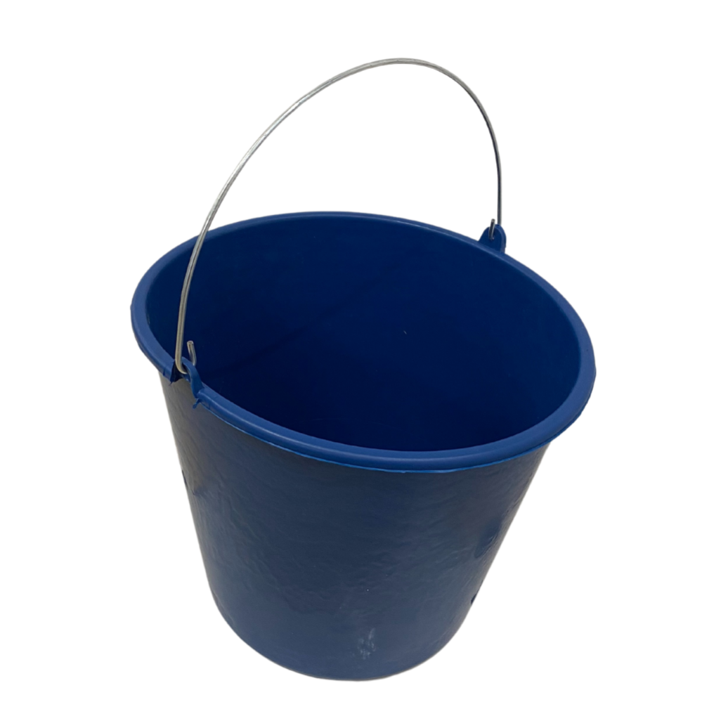 Cubo de Goma 12 L, Cubo con Asa, Para Uso Doméstico y Profesional ...