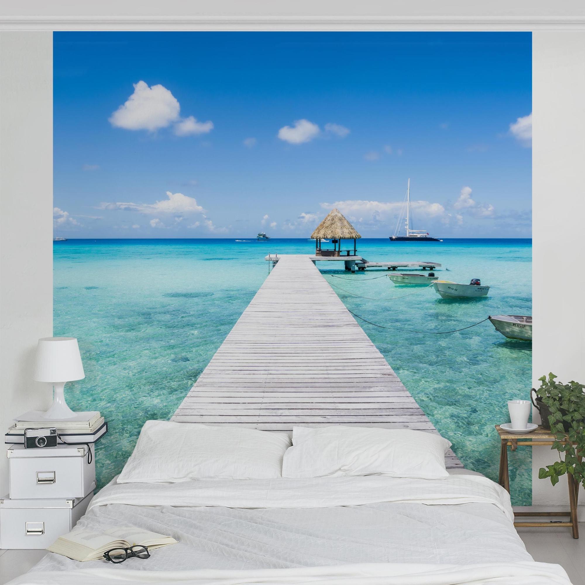 Carta da parati - Vacanza tropicale - 192x192 cm Smart | Leroy Merlin