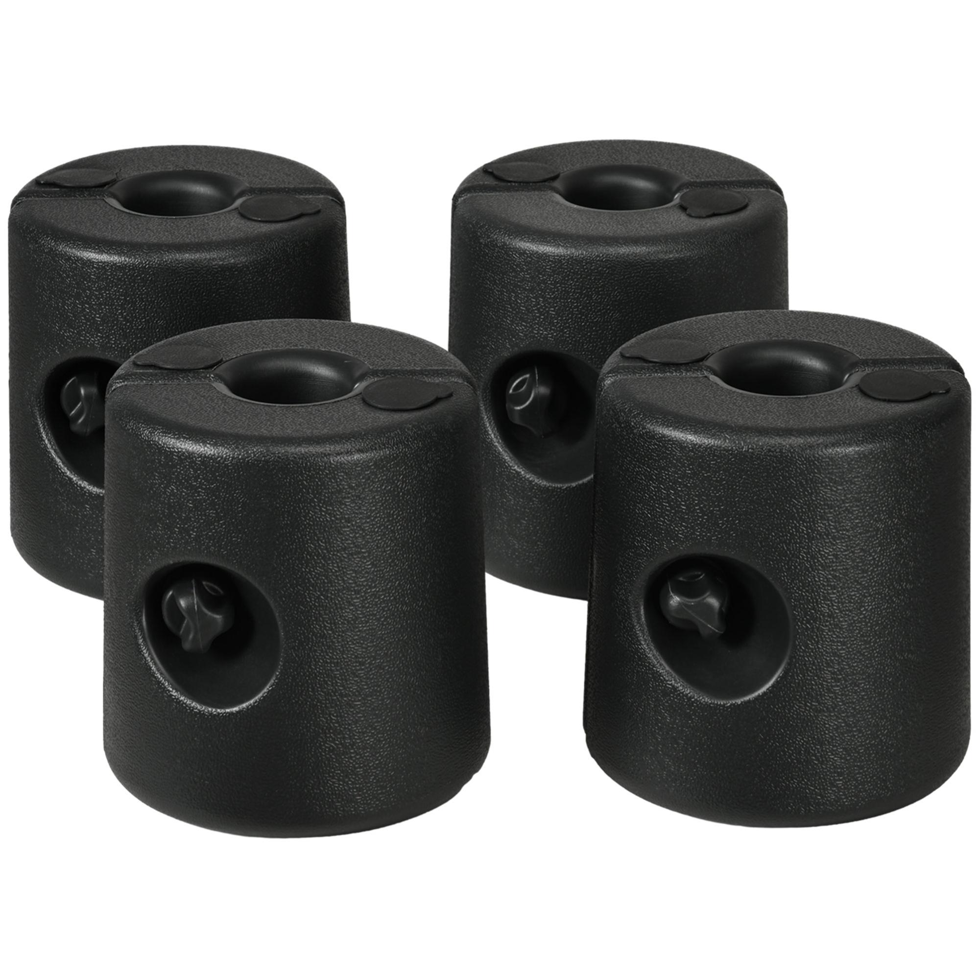 Lot de 4 poids de lestage cylindrique pour tonnelle HDPE | Leroy Merlin