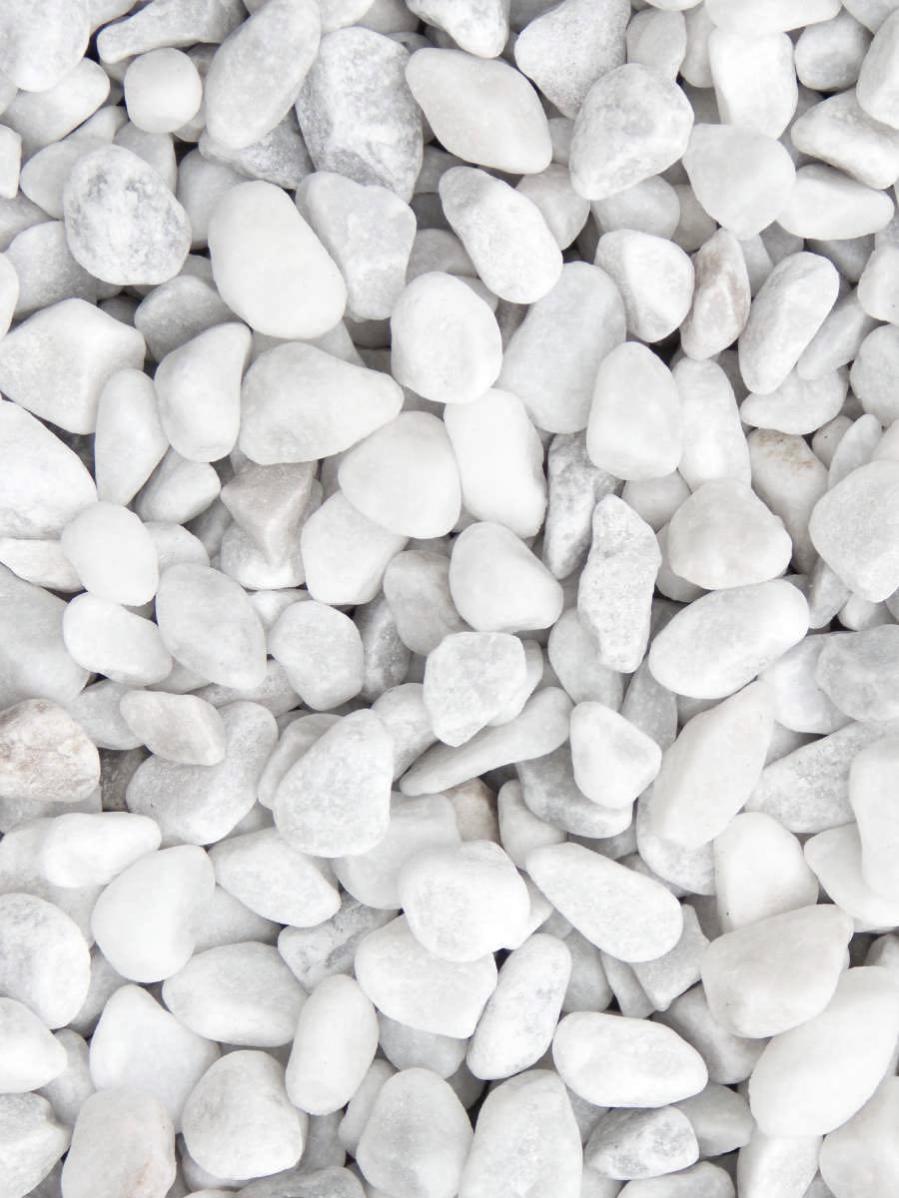 Canto Rodado Blanco Intenso 8 - 16mm 1600kg Big Bag 1m3 | Leroy Merlin