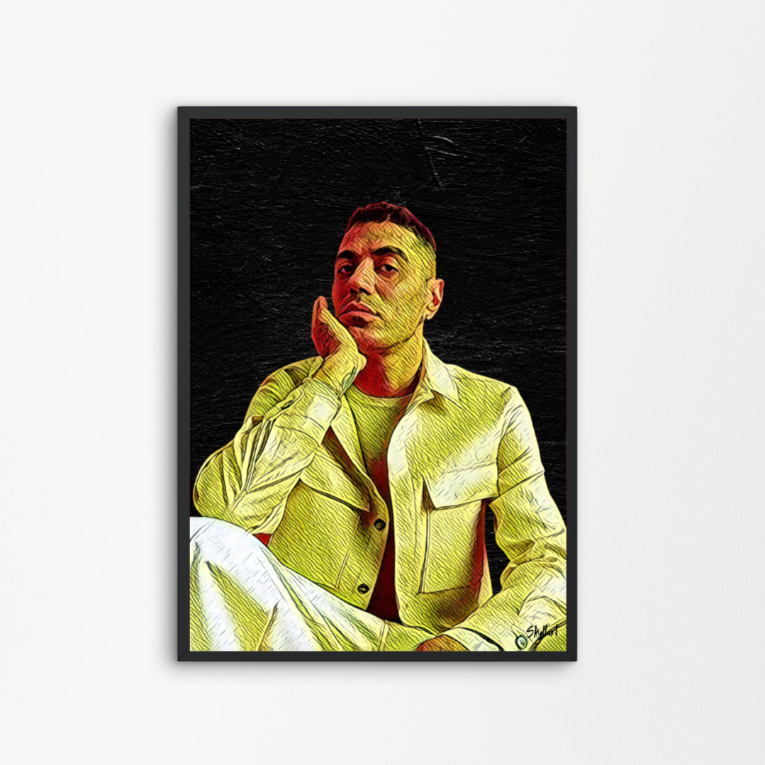 Poster Marracash rapper - 30 x 42 cm Made in Italy | Leroy Merlin