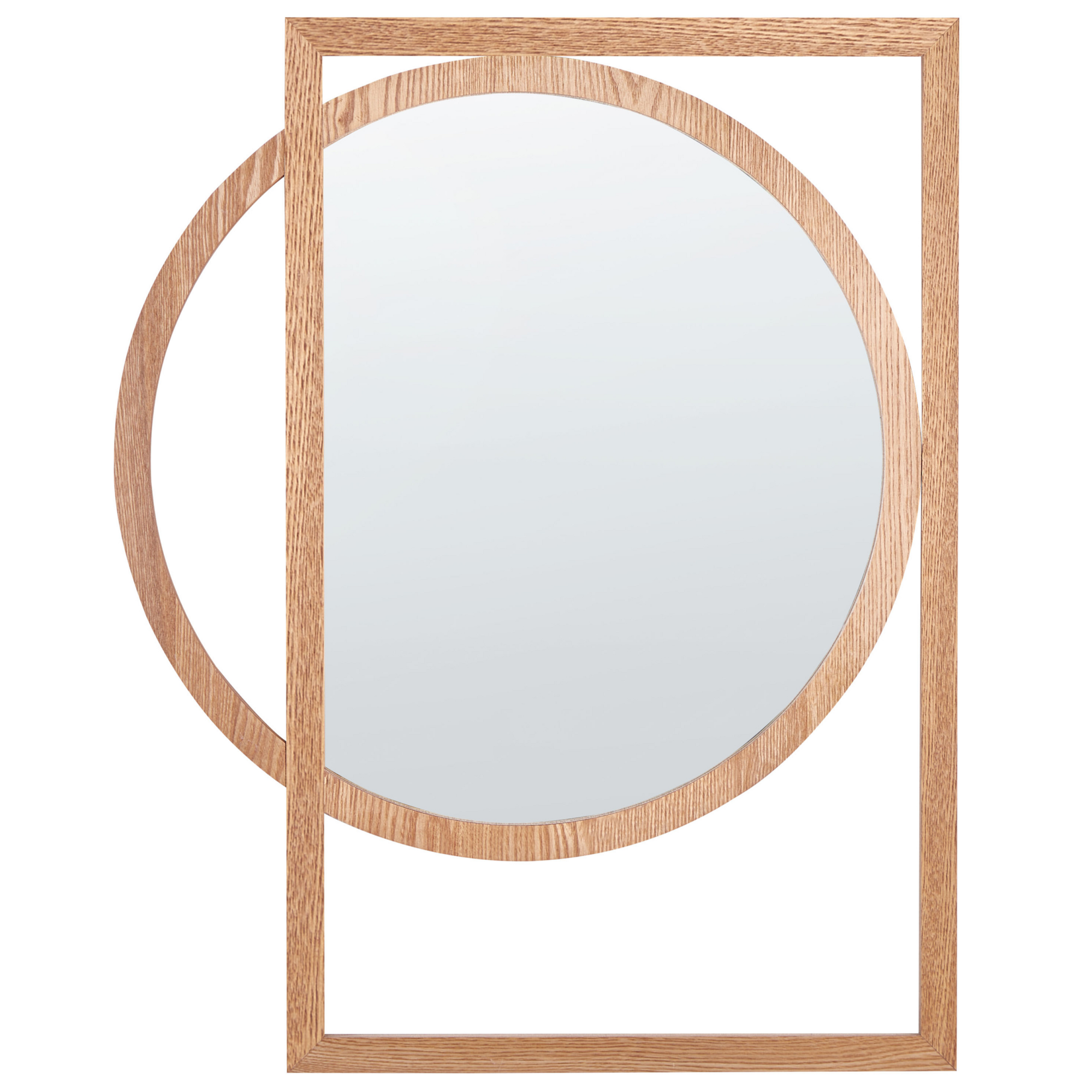 Specchio legno chiaro 56 x 71 cm LAURON | Leroy Merlin