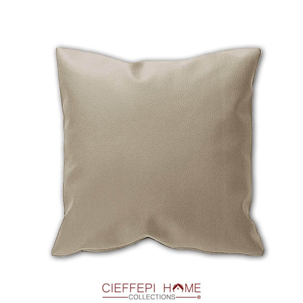 ECOPELLE Federa copricuscino arredo in varie misure e colori - Cieffepi Home - Biscotto - 70 x ...