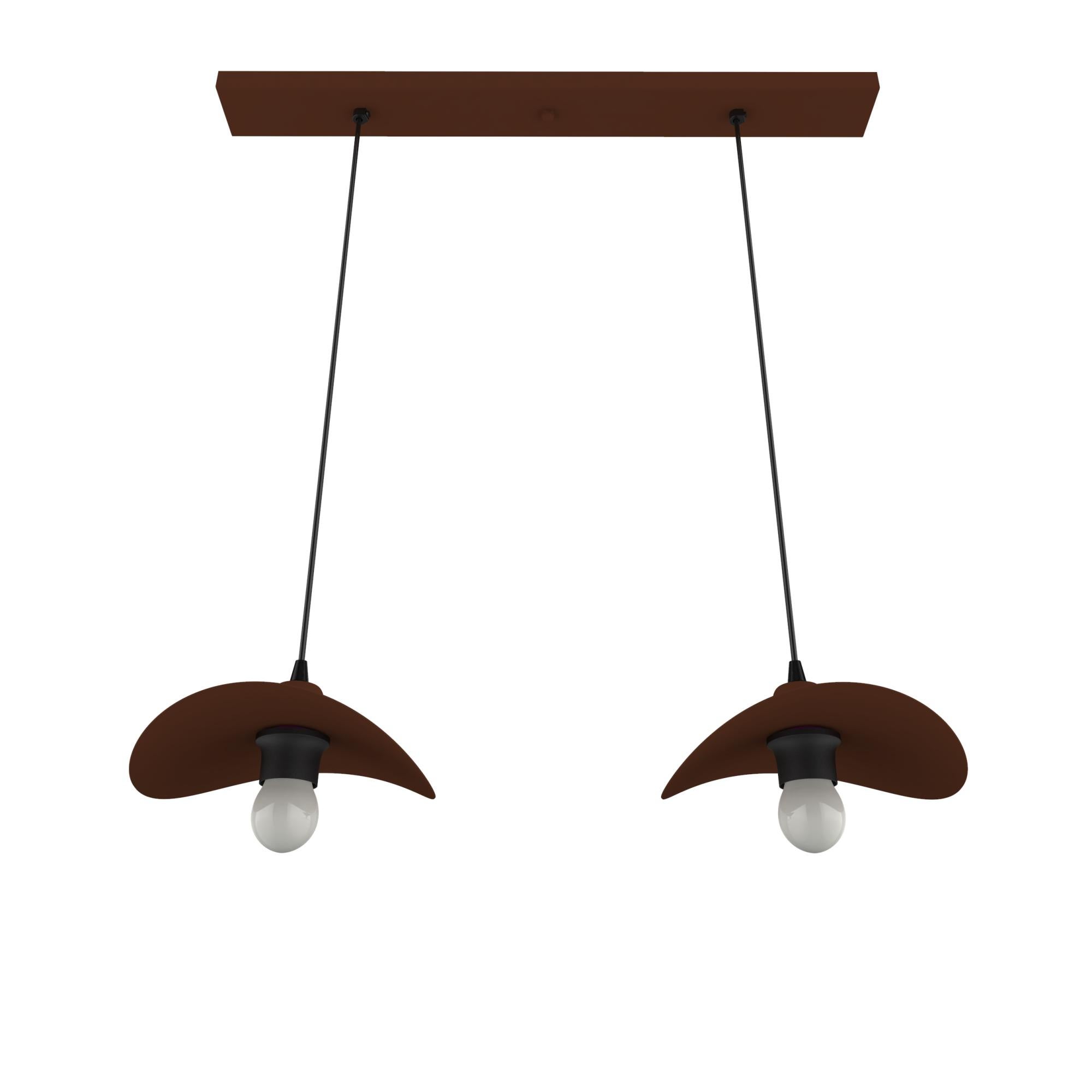 LUMICOM | PIUMA Suspension, 2XE27, max 42W, métal, corten, 25x20cm ...