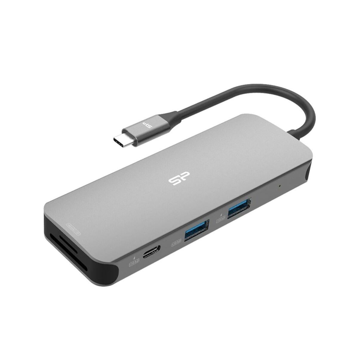 Hub USB Silicon Power SR30 Gris | Leroy Merlin