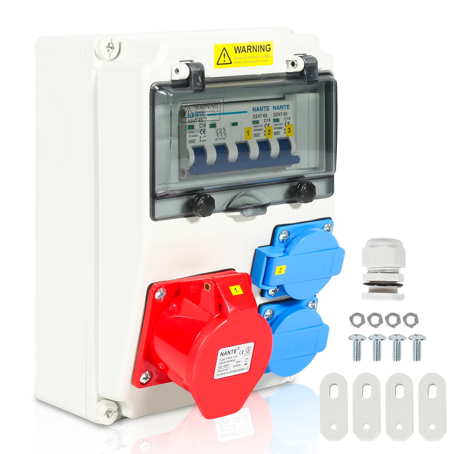 Distribuidor de corriente mural in situ con disyuntor, distribuidor ...