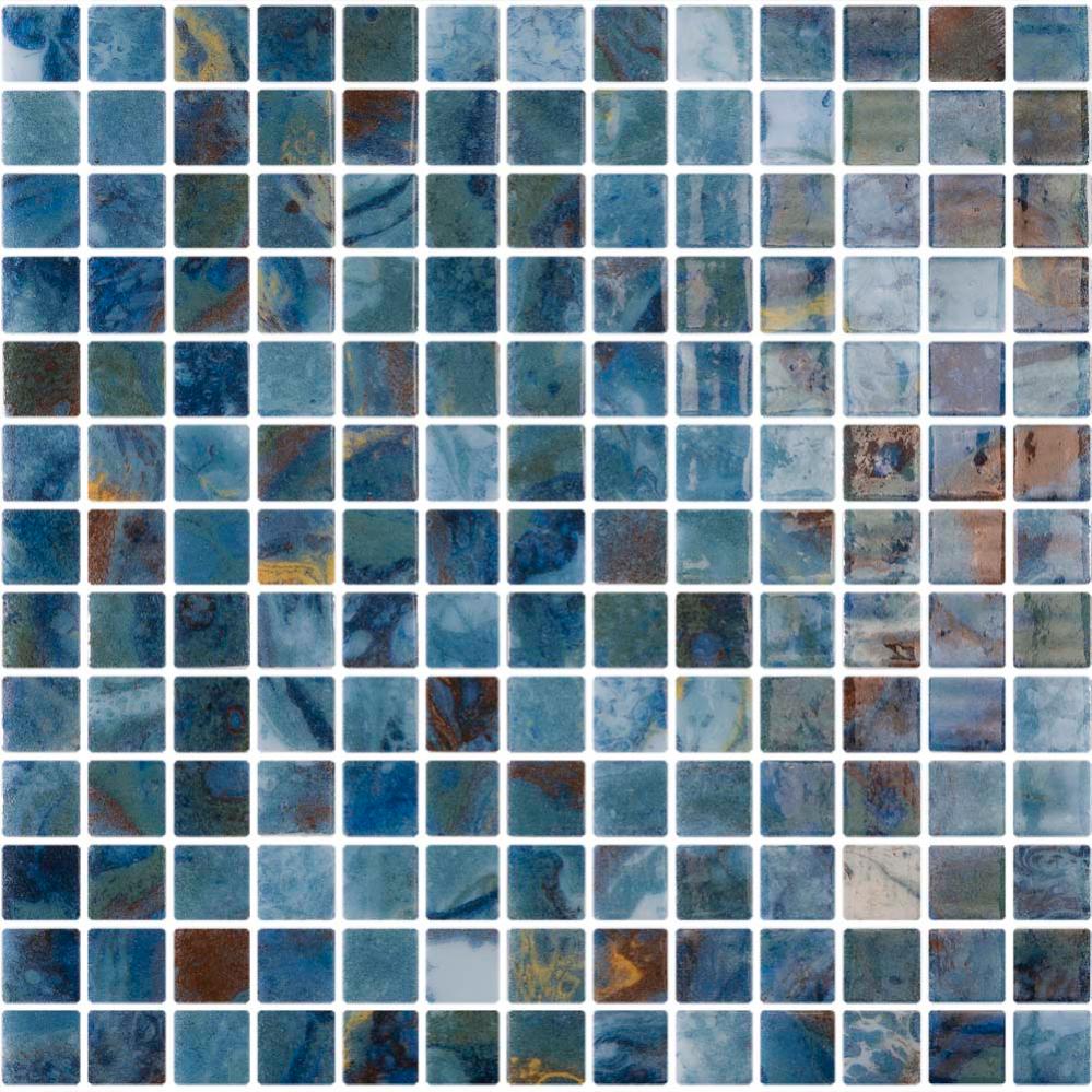 Gresite Azul Imitación Piedra Natural Itaca Brillo 25x25 mm (m2 ...