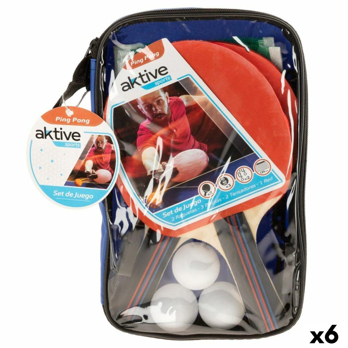 Set da Ping Pong Aktive 15 x 25,5 x 1 cm (6 Unità) | Leroy Merlin