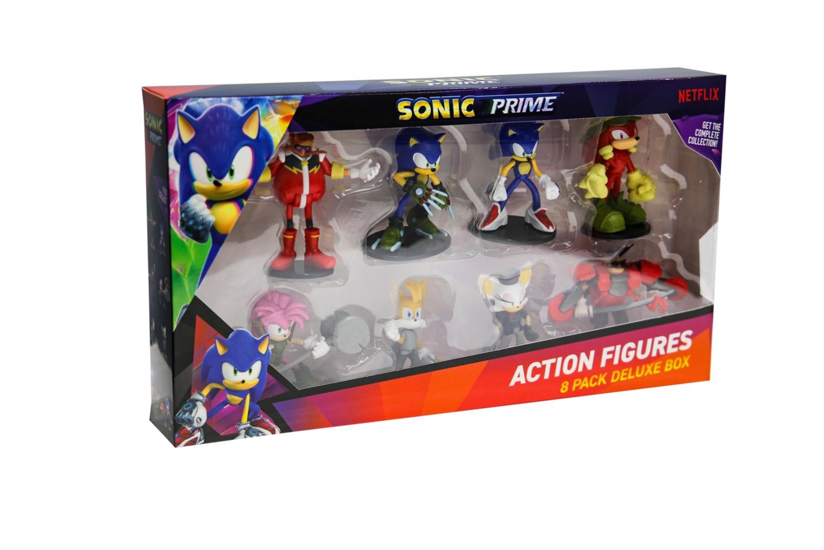 SONIC PRIME - FIGURKA AKCJI - RACK ZESTAW 8 FIGURES [BOITE DELUXE ...