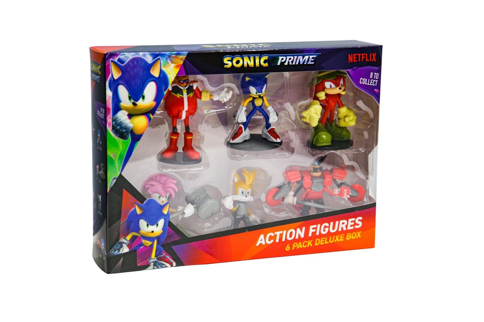 SONIC PRIME - FIGURKA AKCJI - RACK ZESTAW 6 FIGURES [BOITE DELUXE ...