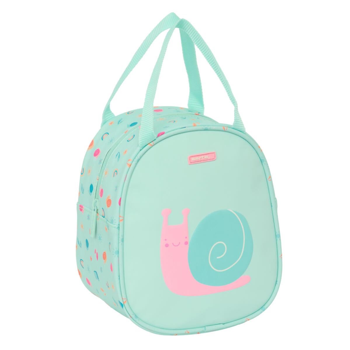 Sac glacière goûter Safta Escargot Turquoise 19 x 22 x 14 cm | Leroy Merlin