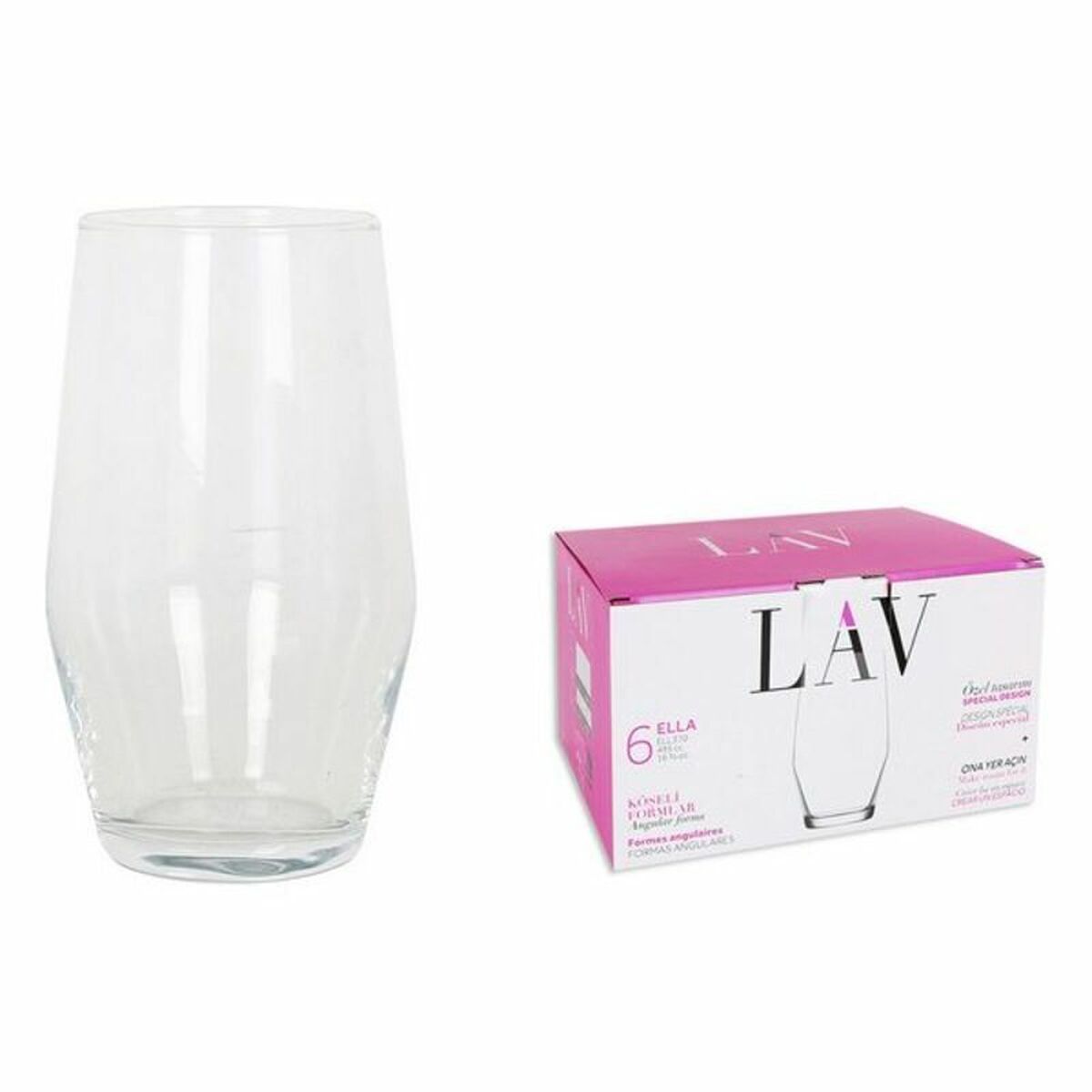 Conjunto de Copos LAV Ella (6 uds) (495 ml) | Leroy Merlin