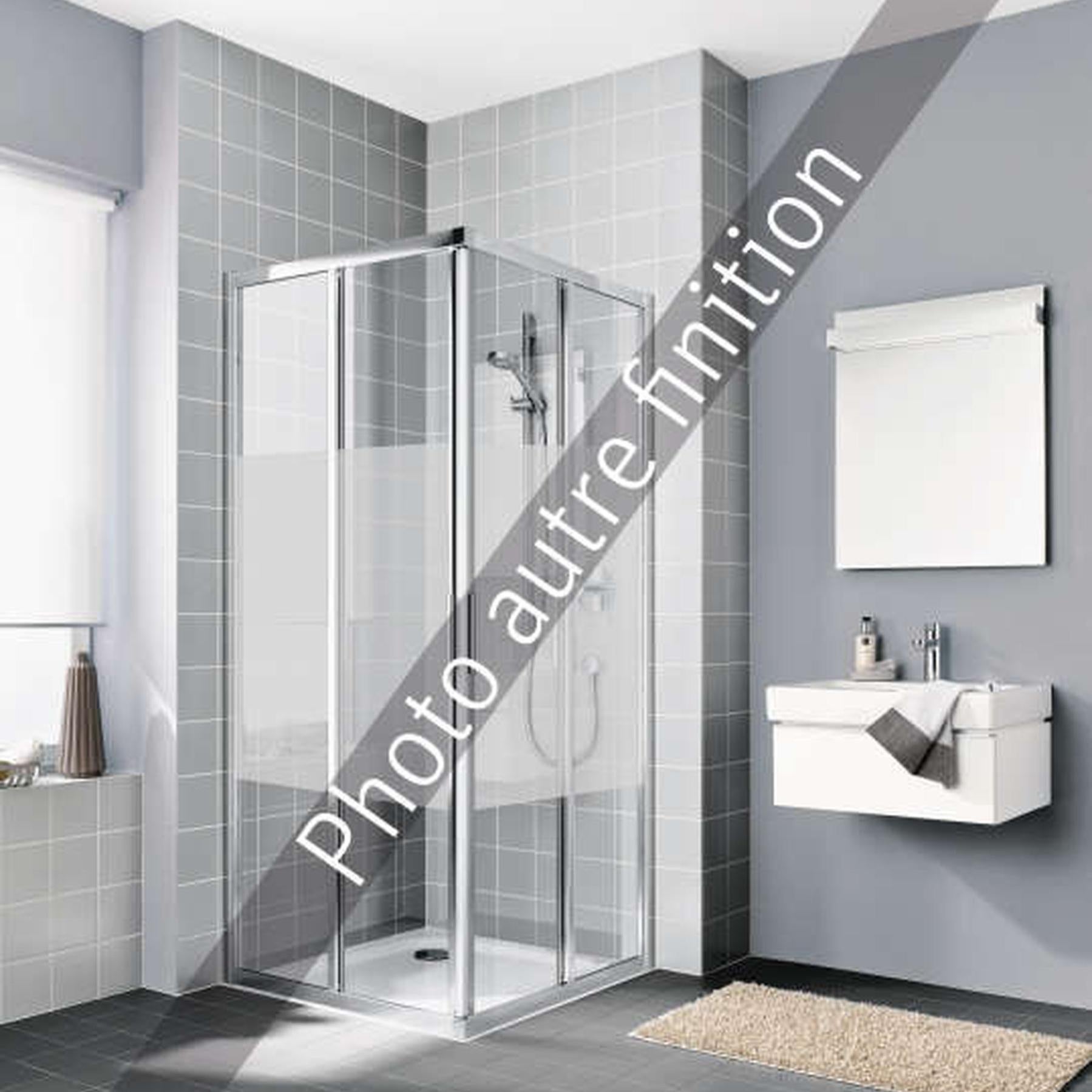 Demi paroi de douche angle coulissante largeur 110 cm hauteur 200 cm ...