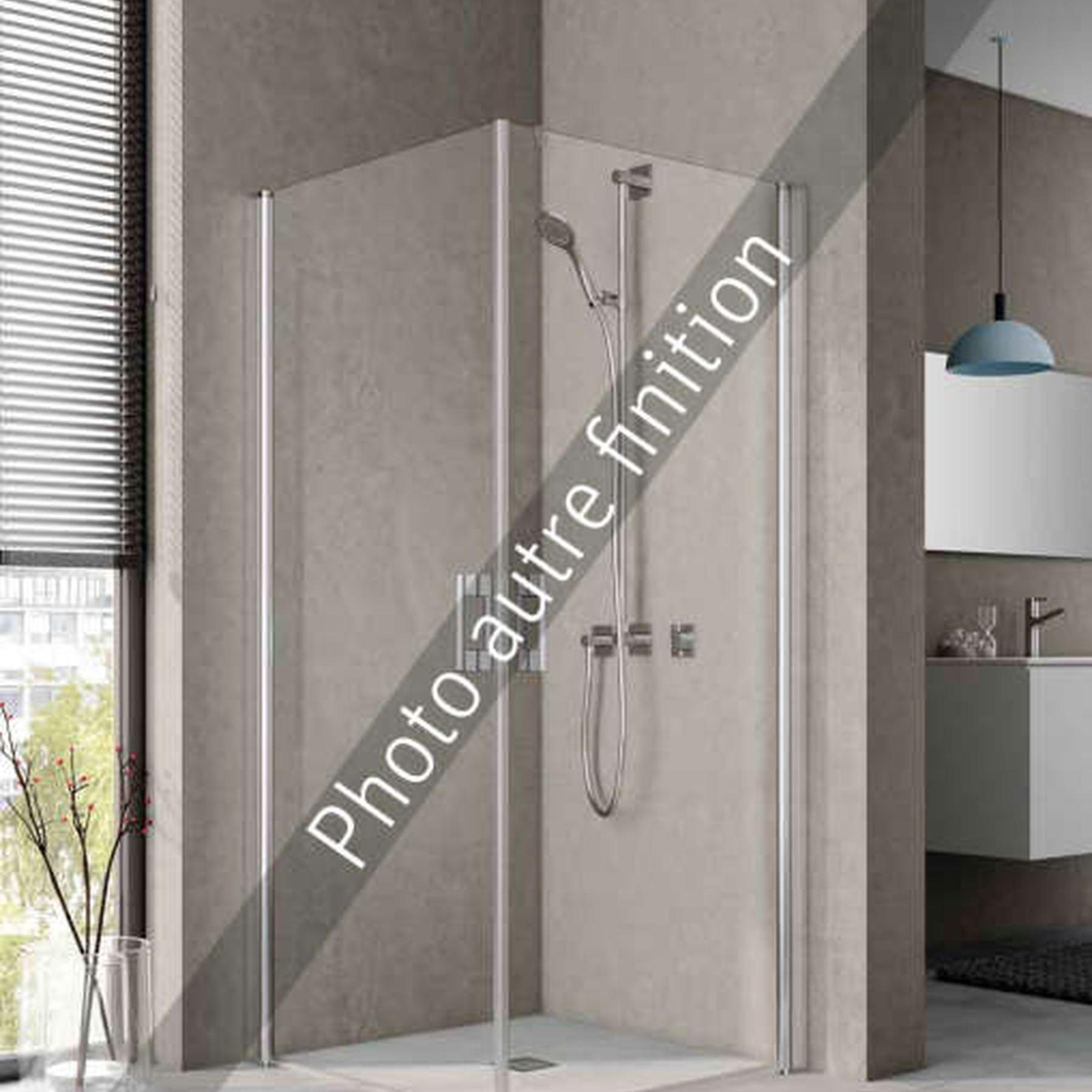 Demi paroi de douche angle pivotante ROTH PEGA PE1EL largeur 83cm ...