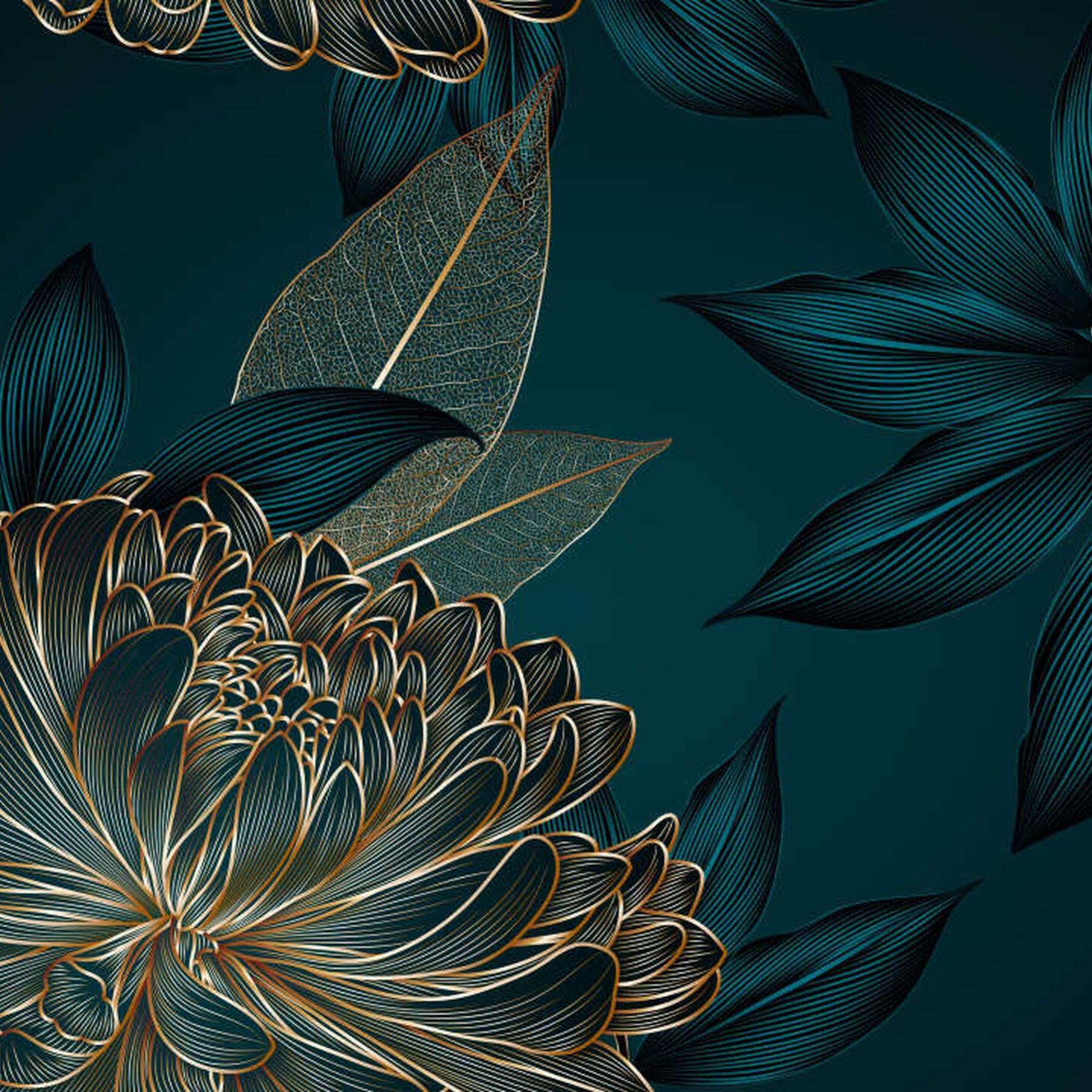 Panneau mural ROTH VIPANEL OLYMPIA FLEUR DOREE finition Velvet largeur ...