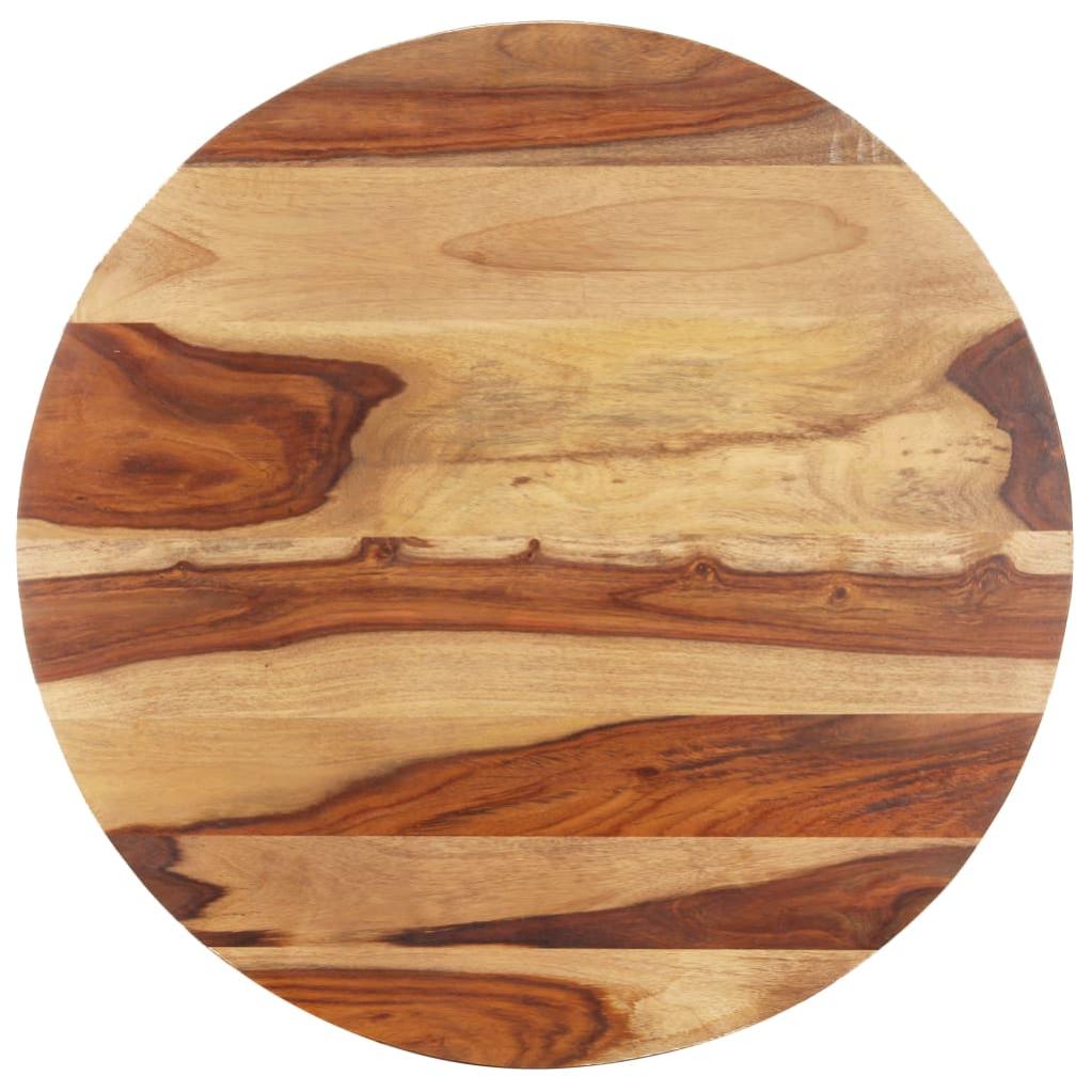 Superficie de mesa redonda madera maciza sheesham 25-27 mm 40cm | Leroy ...