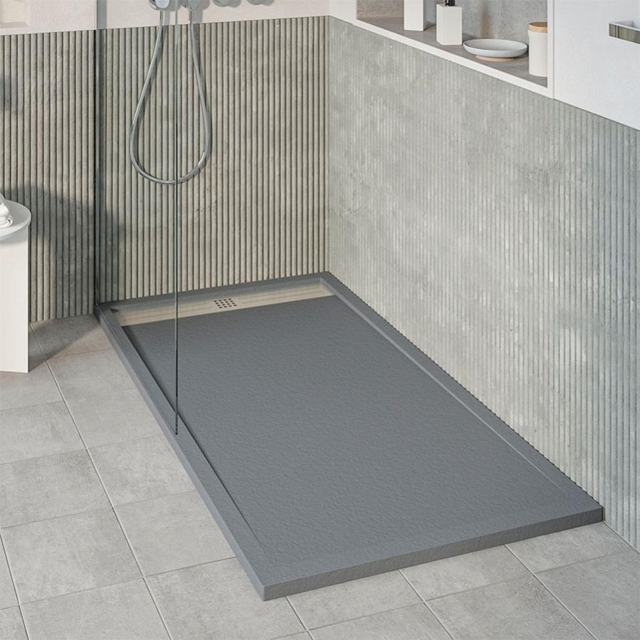 KOES - Piatto doccia in resina Modello VOIGA - 90x130 - Antracite RAL ...