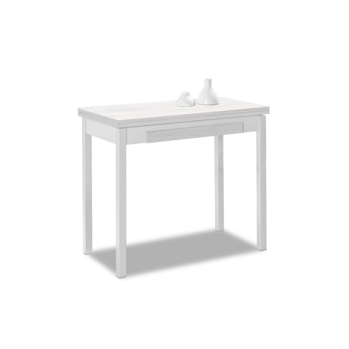 Mesa de cocina extensible de libro - 90x50 cm (90x100 cm) - Estructura ...