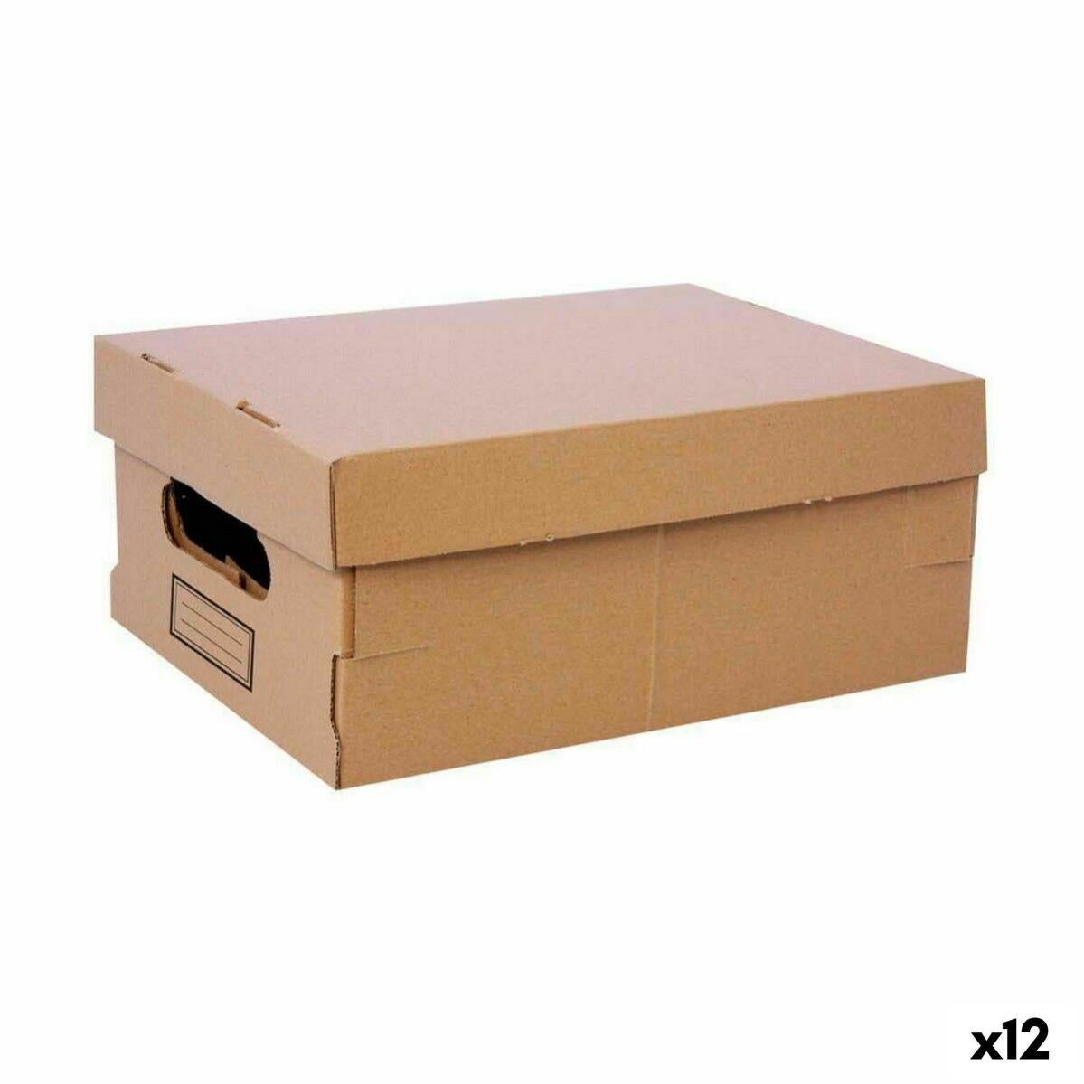 Boîte de rangement avec couvercle Confortime Carton 30 x 22,5 x 12,5 cm ...