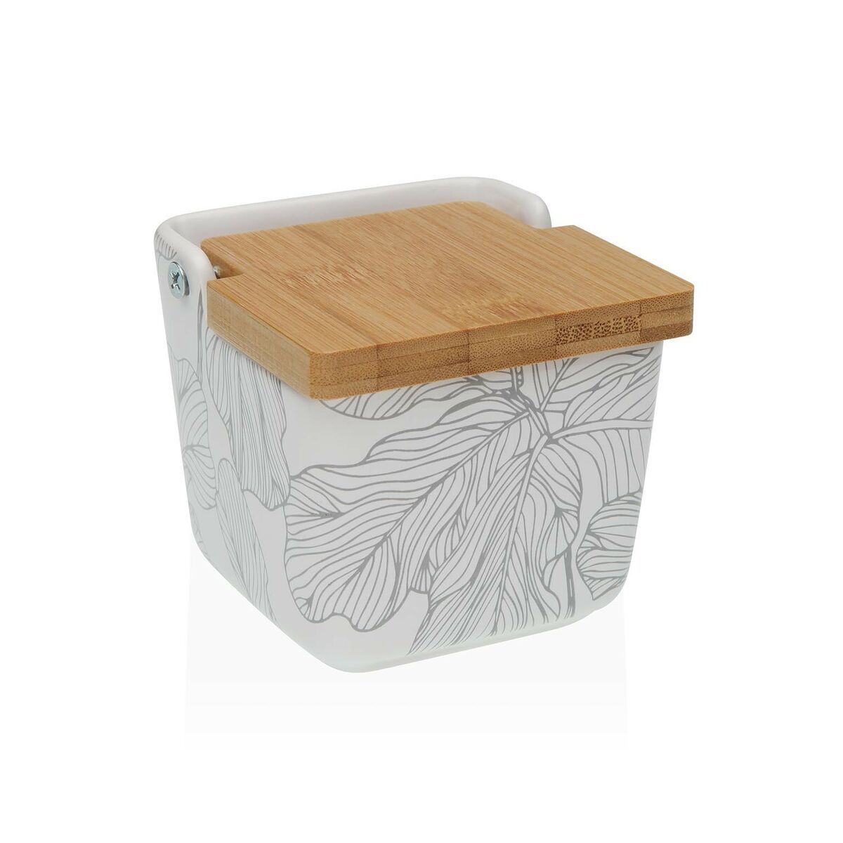 Salière Avec Couvercle Versa Palmier Céramique 8 8 X 8 5 X 8 8 Cm