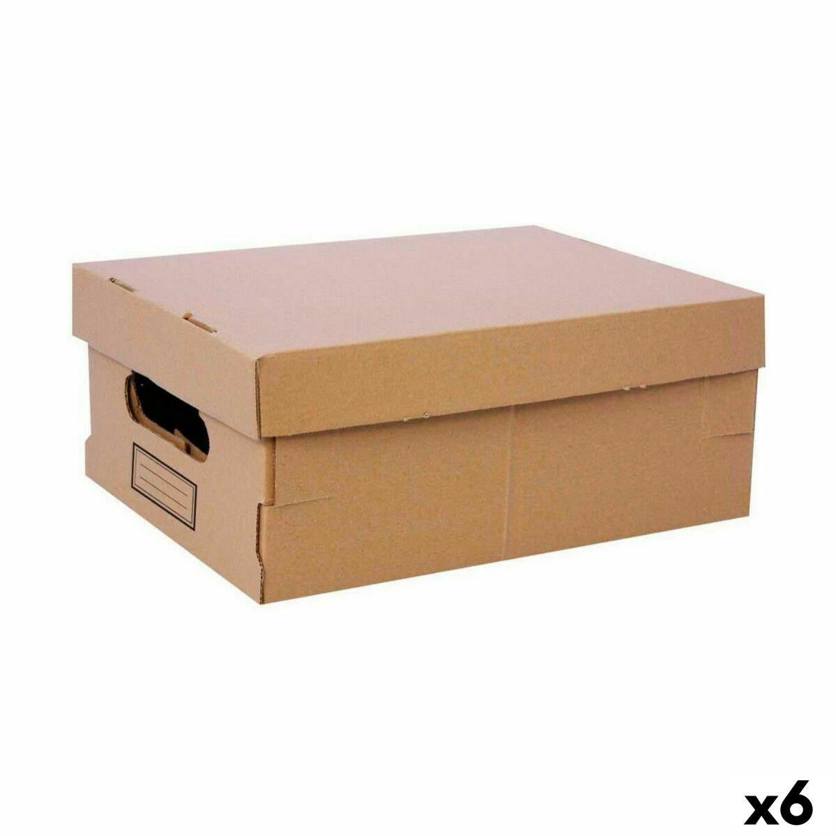 Boîte de rangement avec couvercle Confortime Carton 36,5 x 28,5 x 16,5 ...