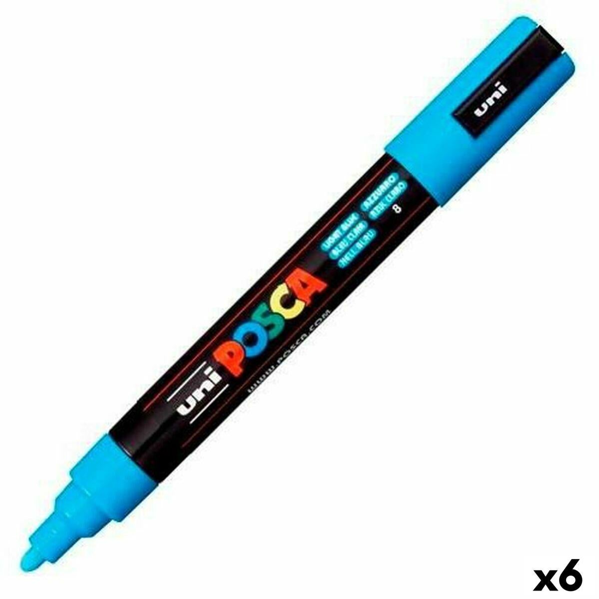 Pennarelli POSCA PC-5M Azzurro Chiaro (6 Unità) | Leroy Merlin