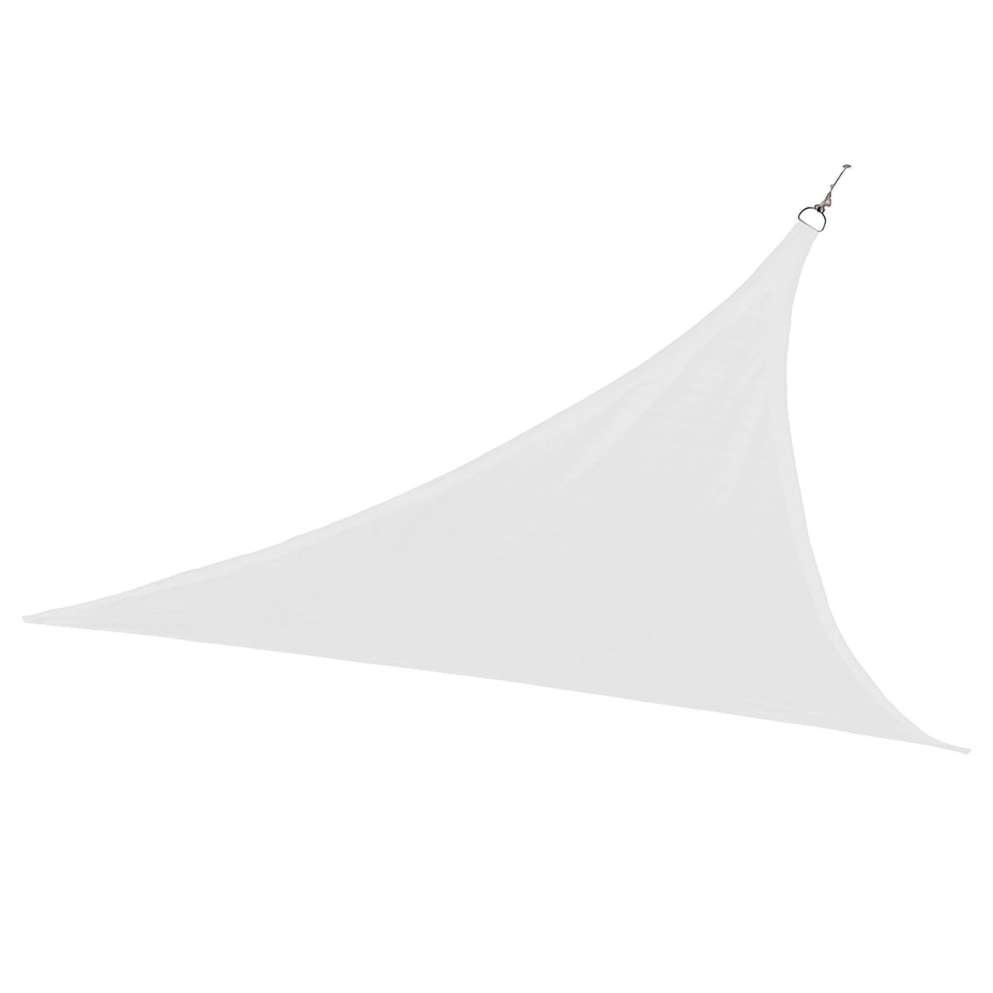 Toldo de Vela Triangular para Exteriores de 3,6x3,6 m - Blanco | Leroy ...