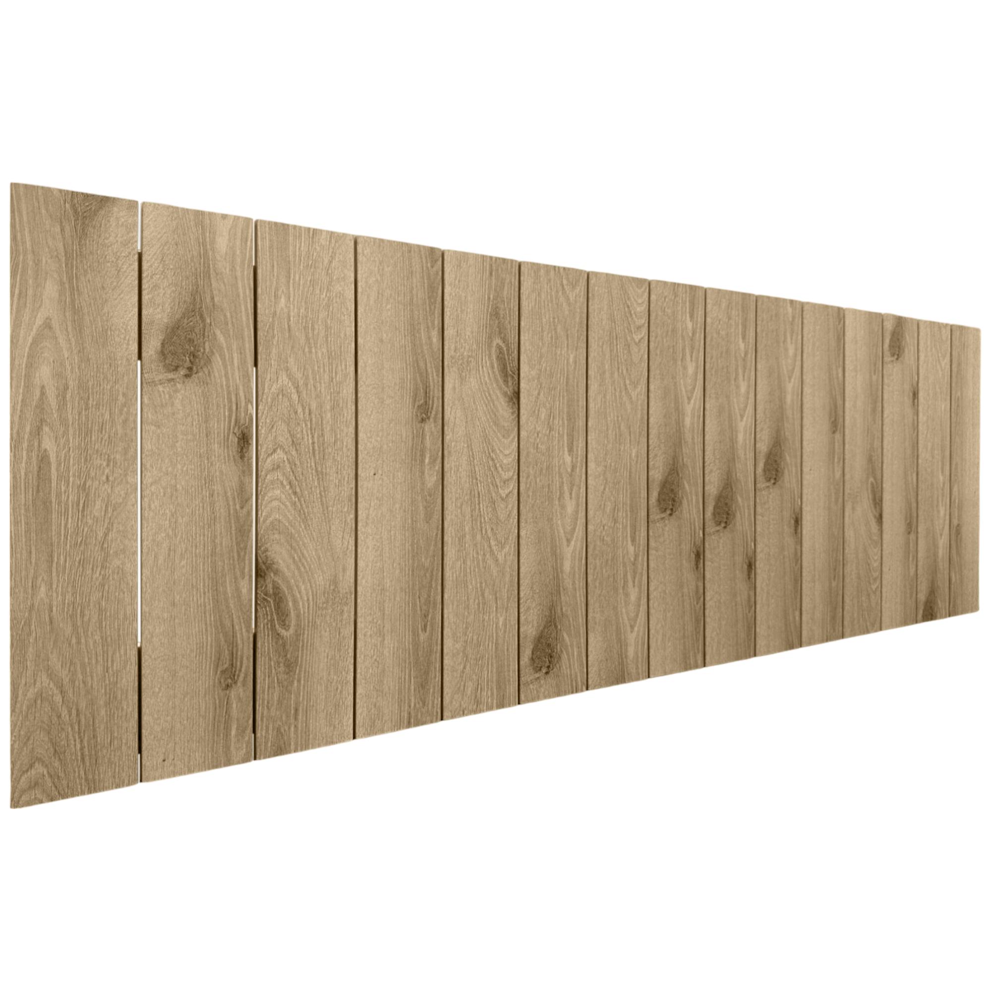 DHOME Testata in Legno riciclato MDF Stile Pallet Verticale 150x46 ...