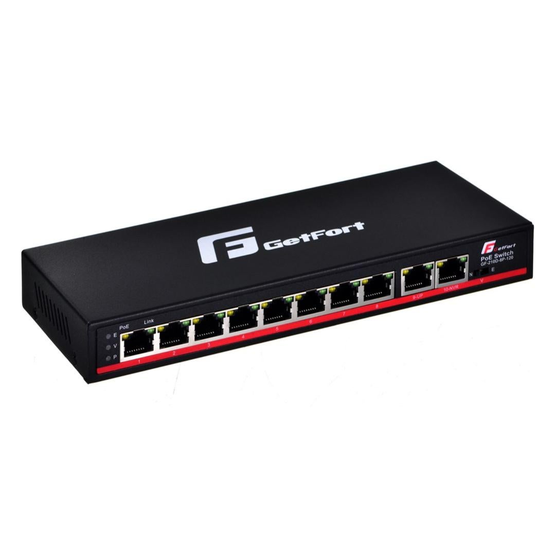 GetFort GF-210D-8P-120 commutateur réseau Non géré L2 Gigabit Ethernet (10/100/1000 ...