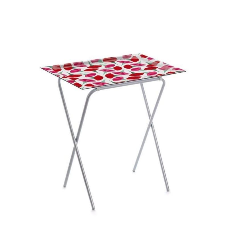 DON HIERRO - Table pliante avec plateau amovible, petite table d ...