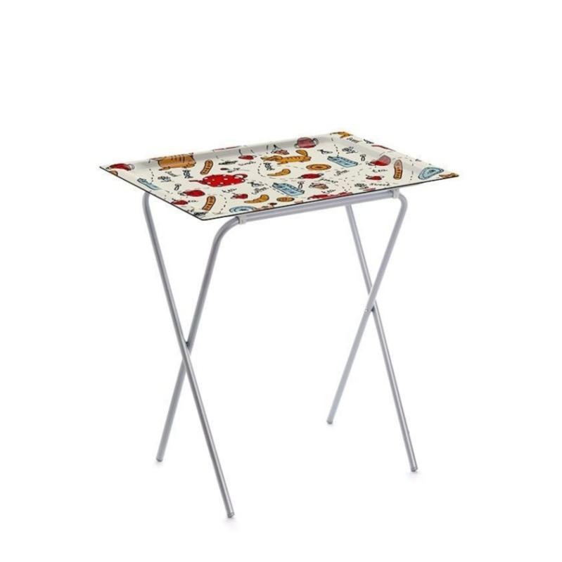 DON HIERRO - Table pliante avec plateau amovible, petite table d ...