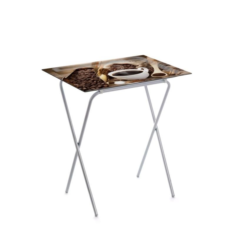 DON HIERRO - Table pliante avec plateau amovible, petite table d ...
