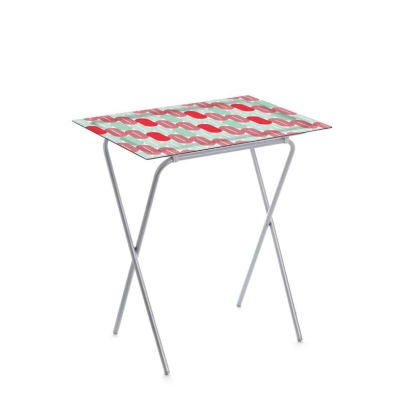 DON HIERRO - Table pliante avec plateau amovible, petite table d ...