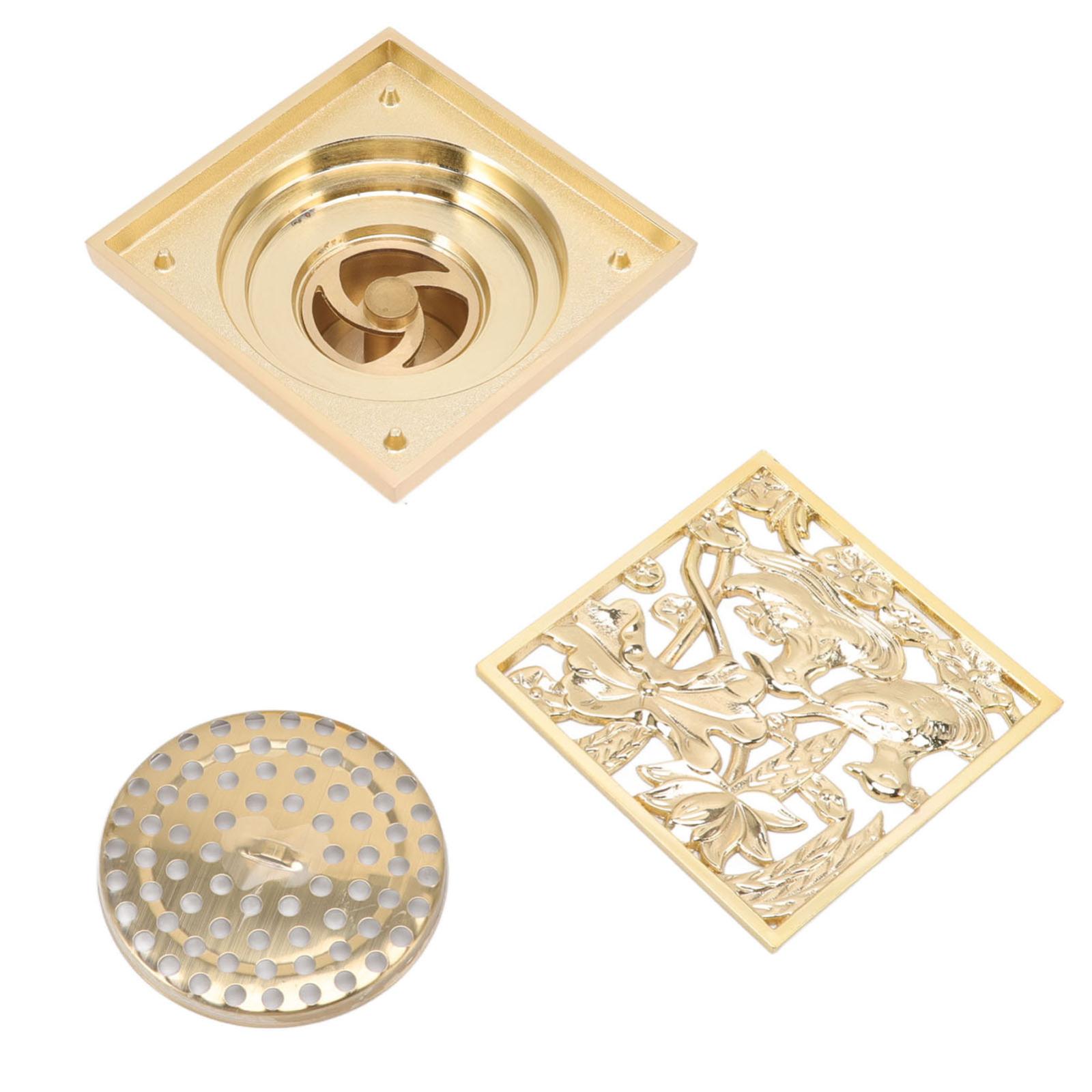 Siphon de sol en acier inoxydable et cuivre, anti-odeur et anti ...