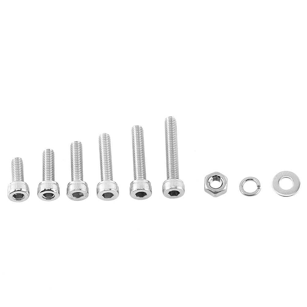 Ensemble de boulons à tête cylindrique en acier inoxydable 304 avec écrous et rondelles ...