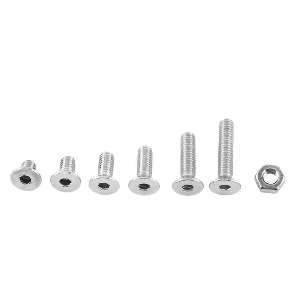 Assortiment de vis à six pans creux en acier inoxydable A2 avec écrous ...