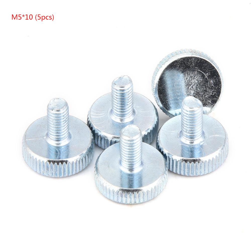 Vis à tête plate en acier au carbone zingué M5 avec écrous à oreilles ...
