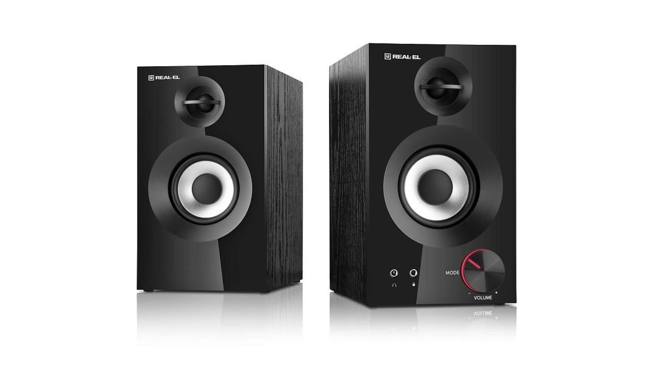 Glośniki 2.0 avec fonction Bluetooth REAL-EL S-420 (noir) | Leroy Merlin