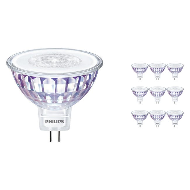 Lot 10x Philips Master Value Ledspot Gu5 3 Mr16 7 5w 660lm 60d 940