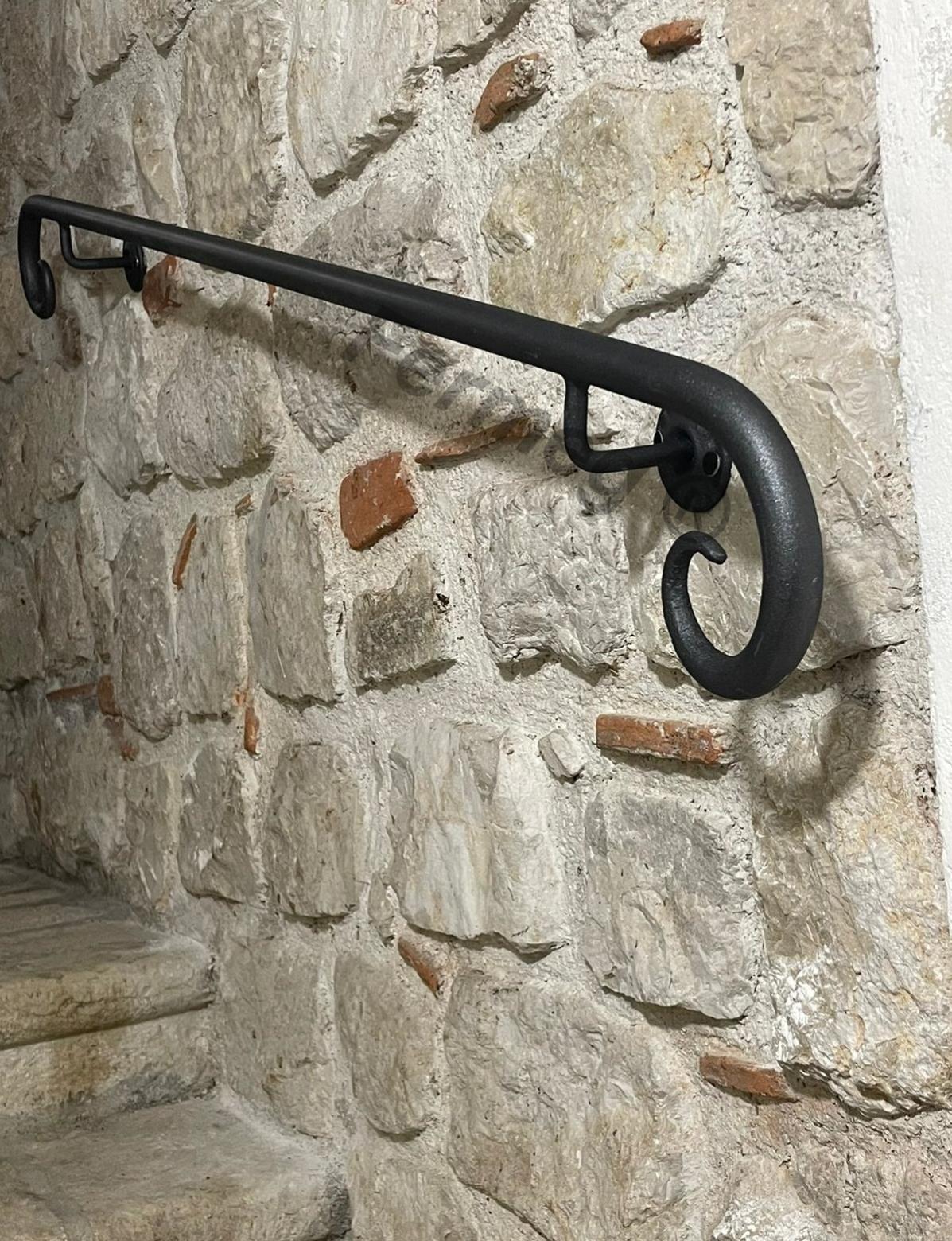 Corrimano in Ferro Positano | per interno ed esterno completo di staffe ...