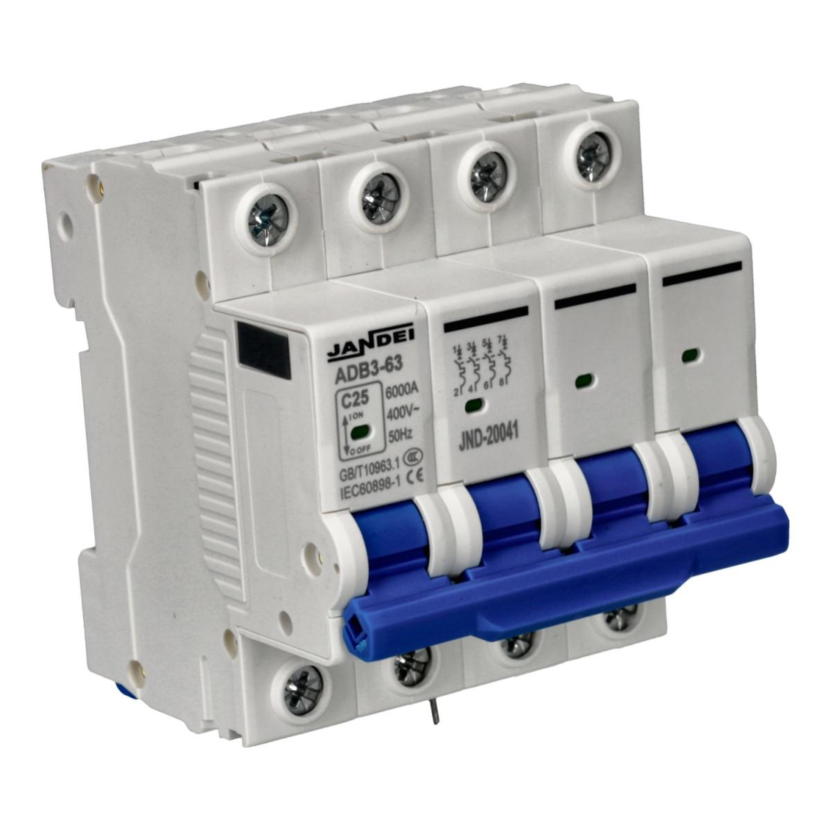 Disjoncteur C 4P 25A disjoncteur courbe | Leroy Merlin