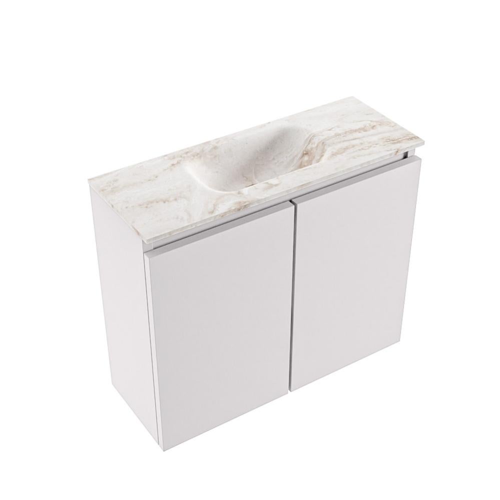 MONDIAZ TURE-DLUX 60cm mueble fondo reducido Cale. EDEN lavabo posición ...