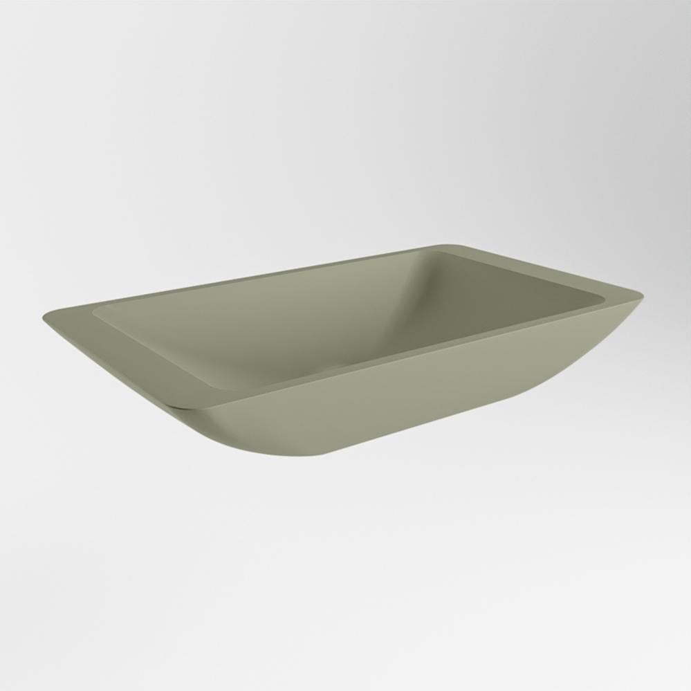 TOPI Lavabos sobre encimera solid surface 60cm color Army / Army ...