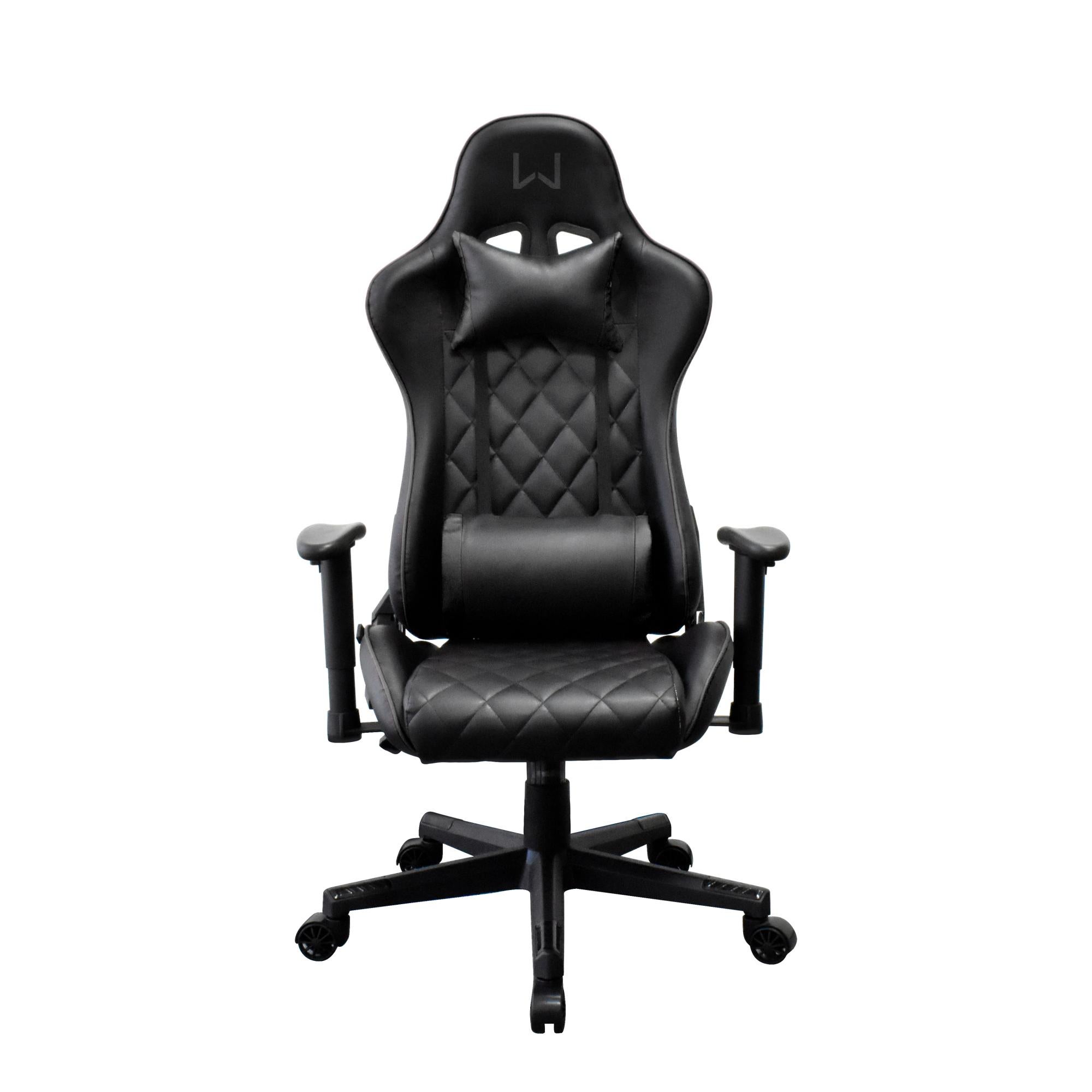 CHAISE DE JEU WARRIOR ALVAR AVEC SUPPORT LOMBAIRE NOIR | Leroy Merlin